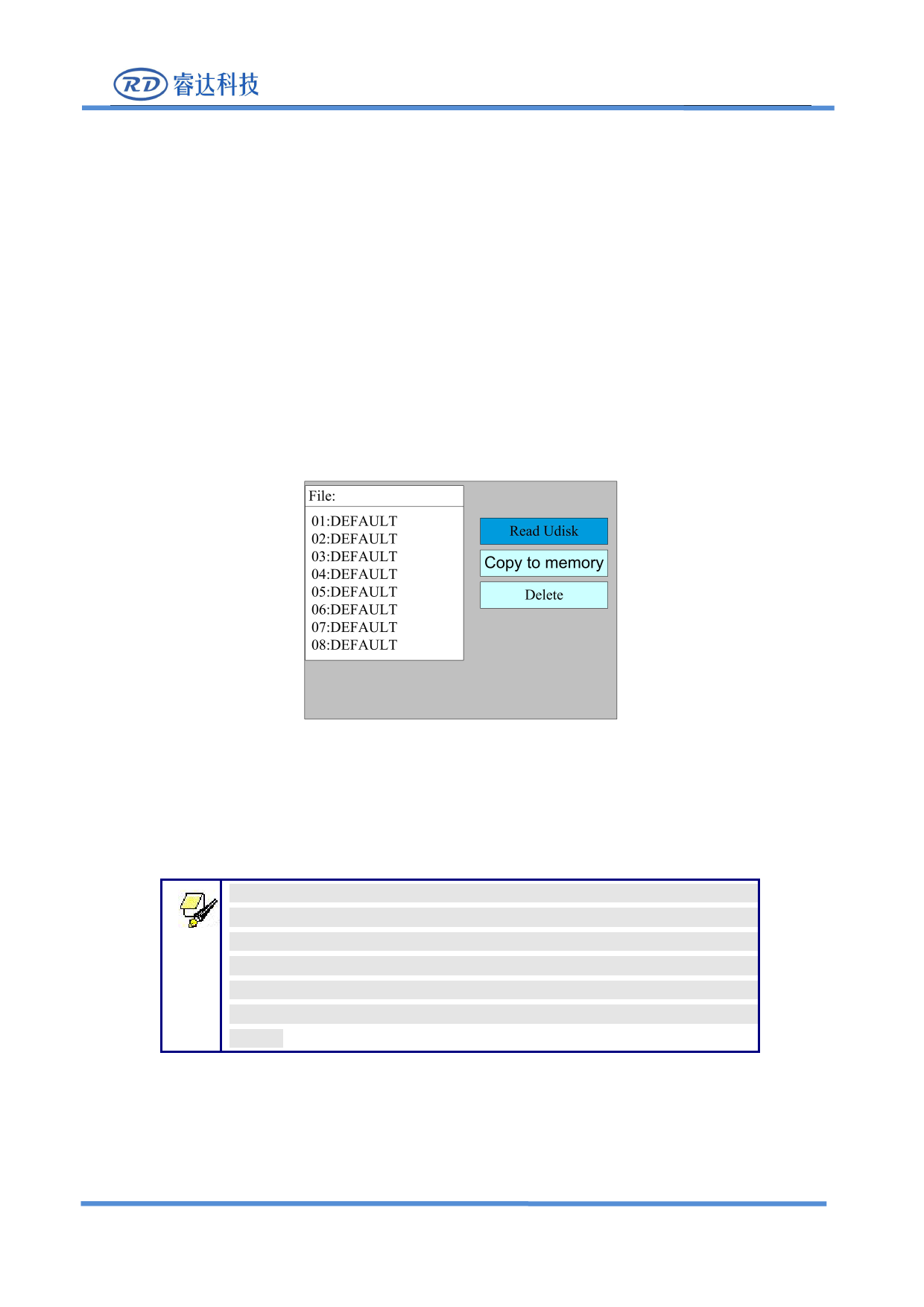 Format speedily To format memory speedily and then (Page 64 / 77) RDC6585PC Control System User ...